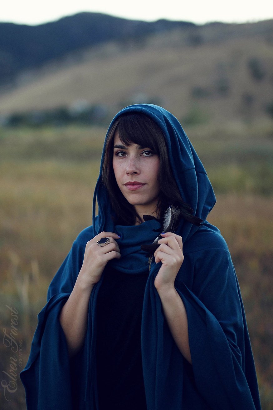 Cape Hoodie ~ long in front, shorter in back | Earthy clothing inspired ...