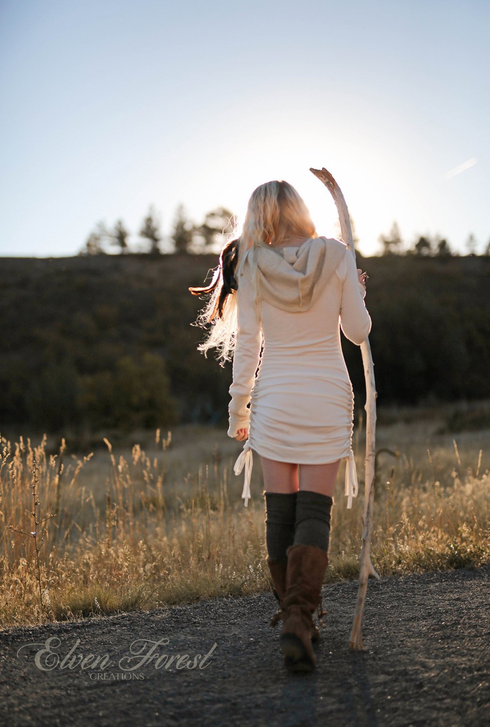 Thermal Pieced Winter Hoodie Dress | Earthy clothing inspired by ...