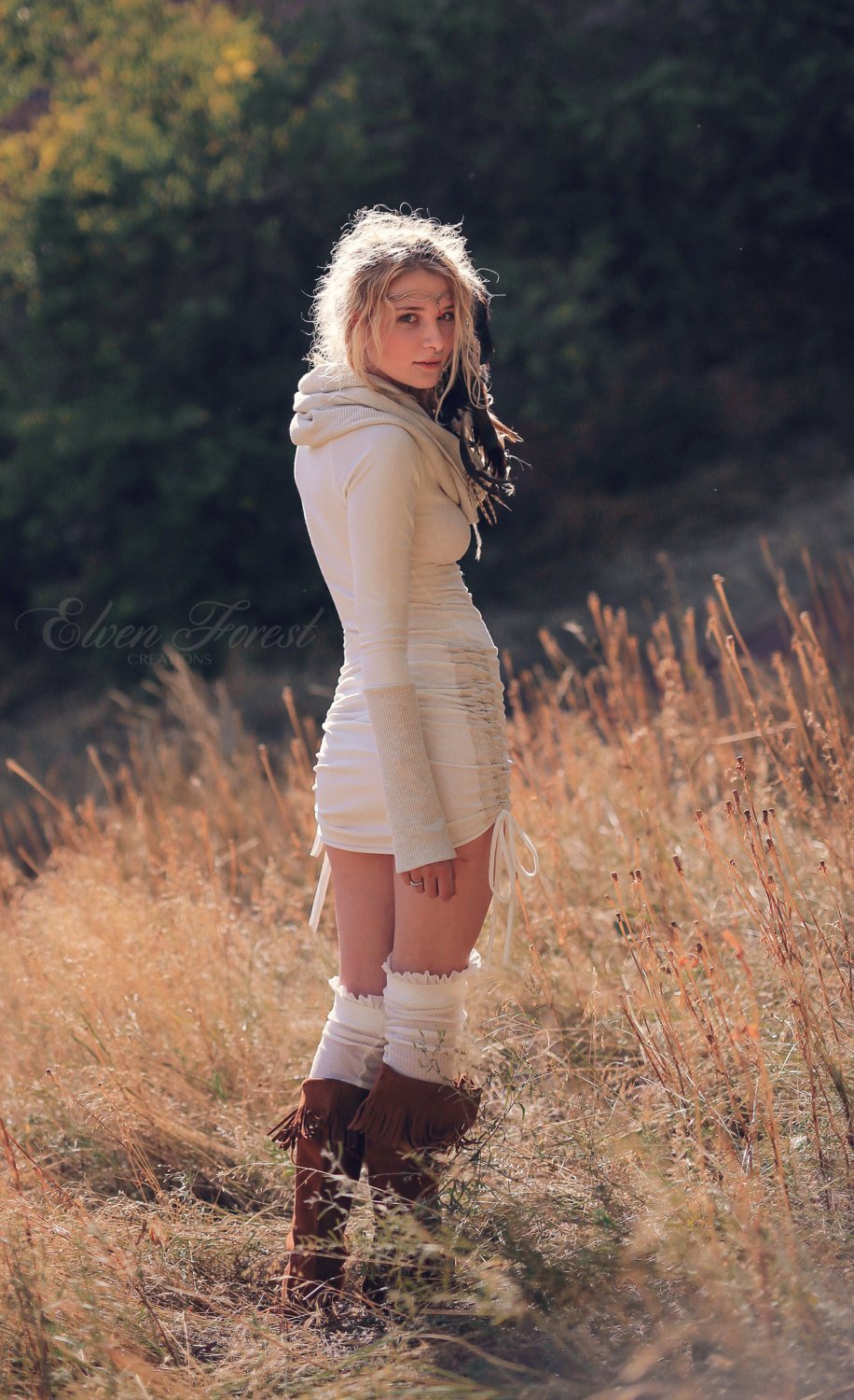 Thermal Pieced Winter Hoodie Dress | Earthy clothing inspired by ...