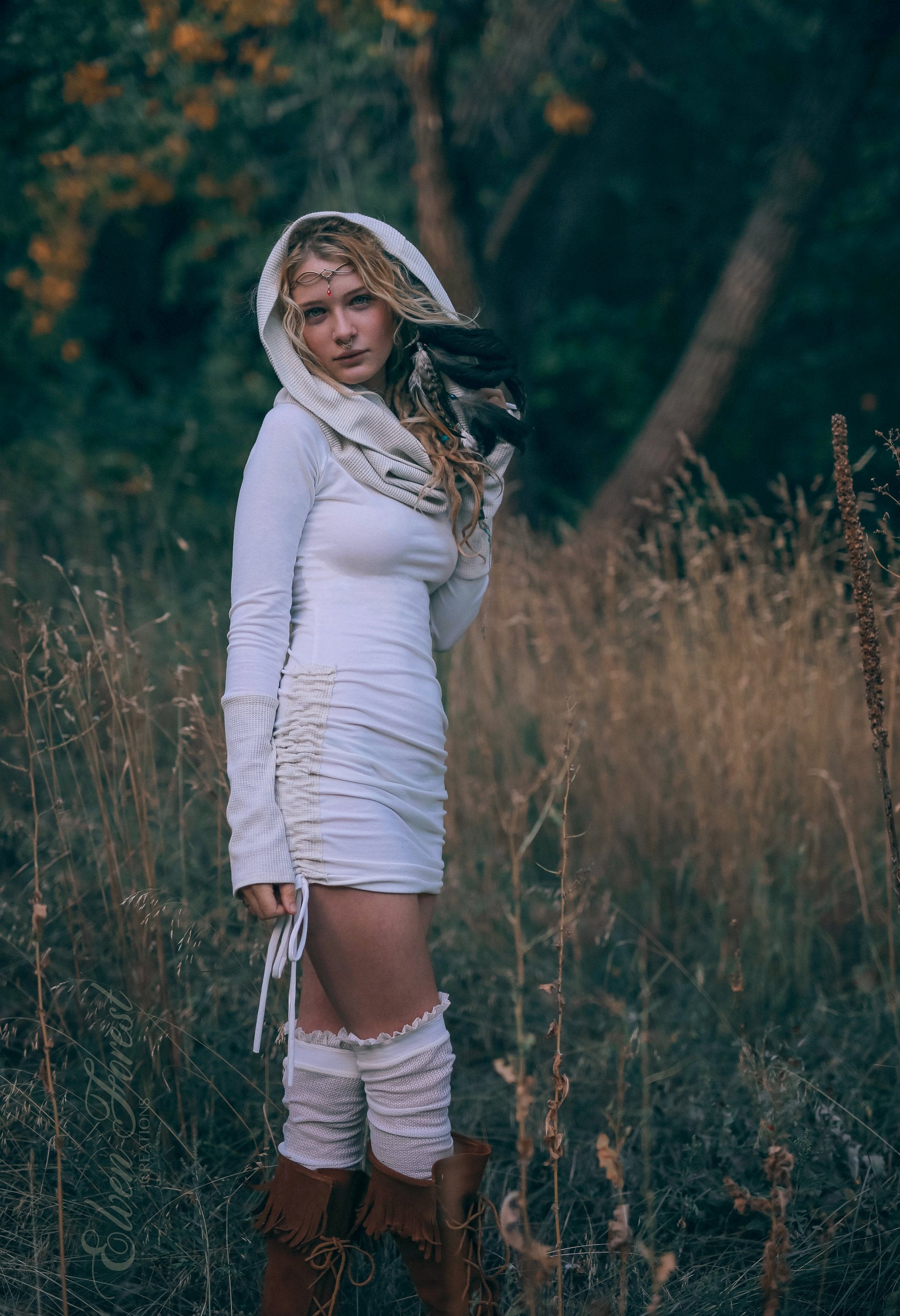 Thermal Pieced Winter Hoodie Dress | Earthy clothing inspired by ...