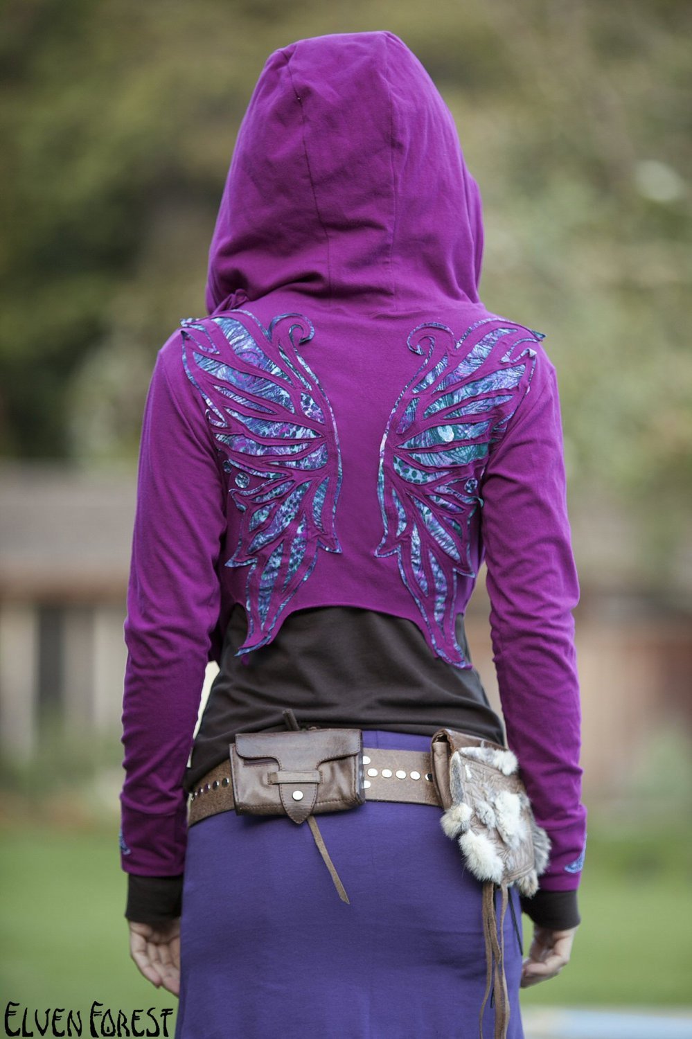 Peacock Winged Hoodie Wrap | Earthy clothing inspired by fairytale and ...